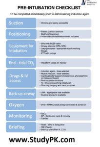 Pre-Intubation Checklist Cheat Sheet - NCLEX Quiz